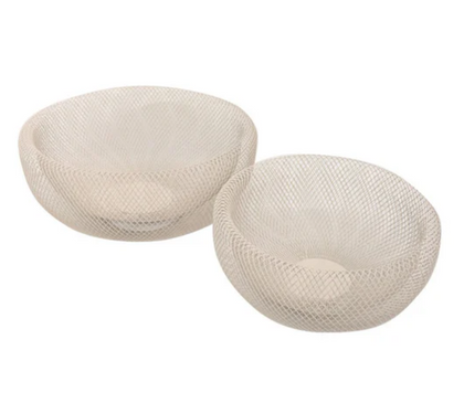 Wide Mesh Bowl Set/2 - Ivory – Grace-greytown
